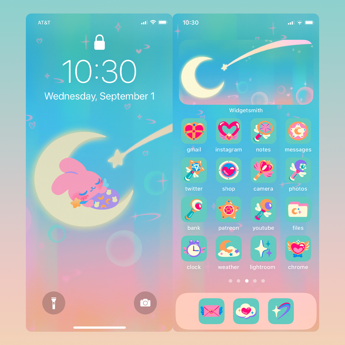 magical girls 💖 icon pack | baomii